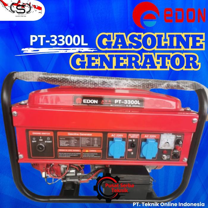 Jual GENSET EDON 3000Watt EDON PT3300L EDON PT-3800D GASOLINE GENERATOR ...