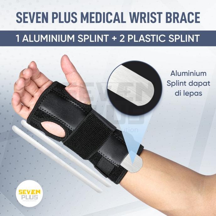 Jual NEW SevenPlus Wrist Brace with Aluminium Splint + 2 Plastic Splint ...