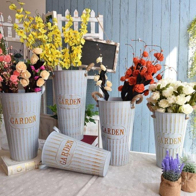 Pot Ember Kaleng Bunga Besi / Vas Bunga Garden Dekorasi Bung - Shop ...
