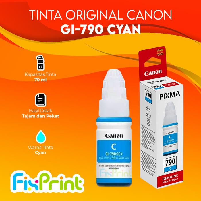 Jual Tinta Canon GI-790 GI790 790 Black, Suport Printer Canon G1000 ...