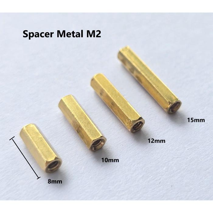 Jual Spacer standoff pcb metal M2 2mm M2x8mm M2x10 M2x12 M2x15 8mm 10mm ...