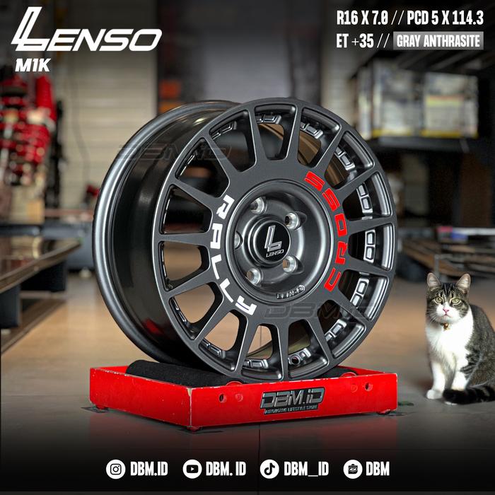 Jual Velg Lenso M1K R16 16x7 5x114.3 et 35 Gray Anthrasite - Kota ...