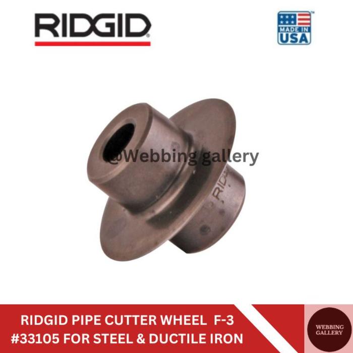 Jual Ridgid Pipe Cutter Wheel F-3 For Steel & Ductile Iron 33105 ...