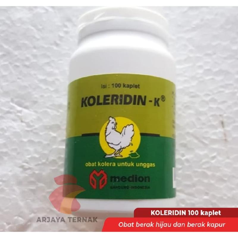 KOLERIDIN - K MEDION 100 KAPLET BOTOL OBAT AYAM DIARE BERAK MENCRET ...