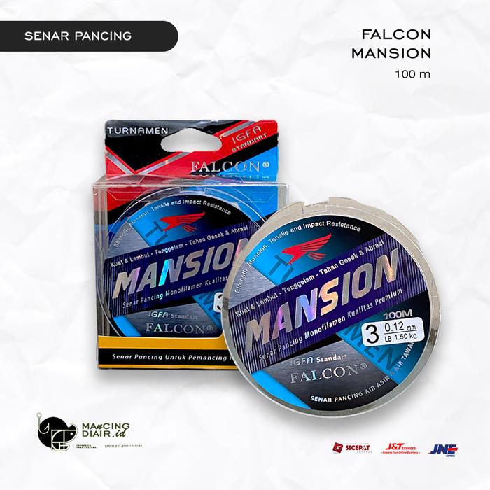 Jual Senar Pancing Falcon Mansion Clear - 100M - 0.12 - Kab ...