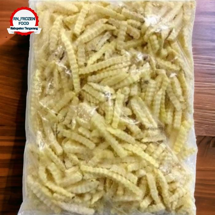 AVIKO Kentang Crinkle Berat Isi kemasan 2.5 Kg - Shop | Tokopedia