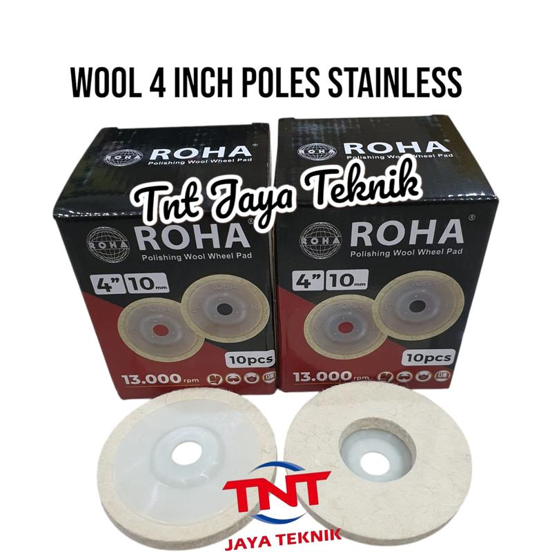 MATA GERINDA WOOL POLES STAINLESS 4 INCH ROHA / POLISHING WOOL - Shop ...