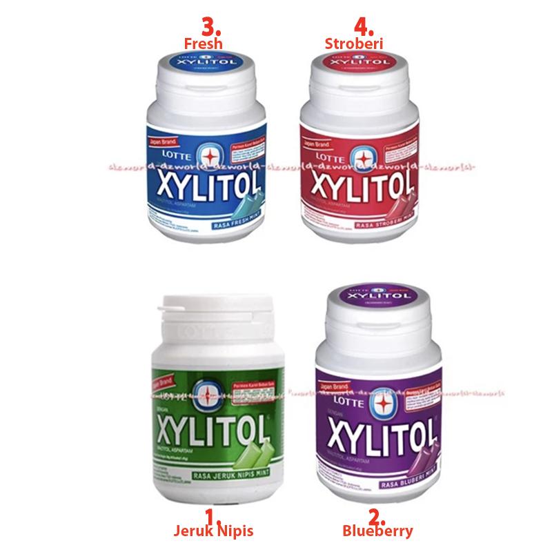 Lotte Xylitol 58gr Permen Mint Rasa Freshmint Stroberi Jeruk Nipis ...