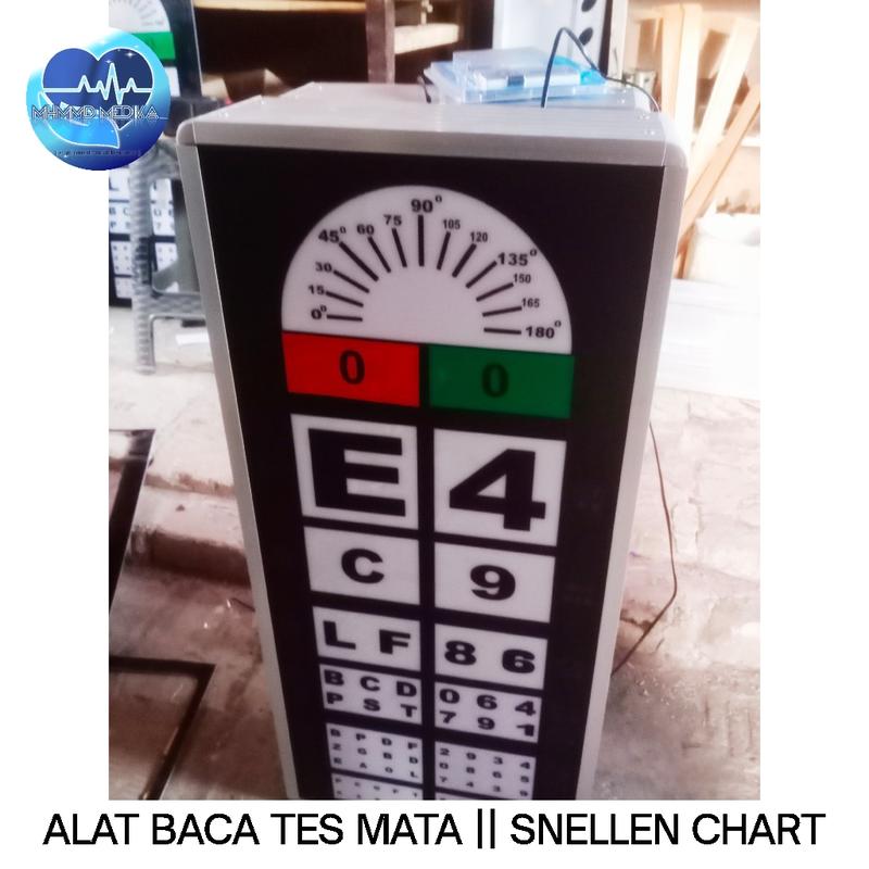 Snellen Chart Elektrik New With Remote || Alat Baca Tes Mata / Snellen ...