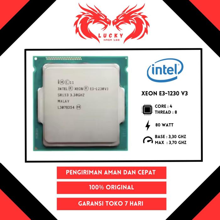 Jual [Processor] Intel Xeon E3 1230V3/ E3 1231V3/ 1240 V3 LGA1150 - E3 ...