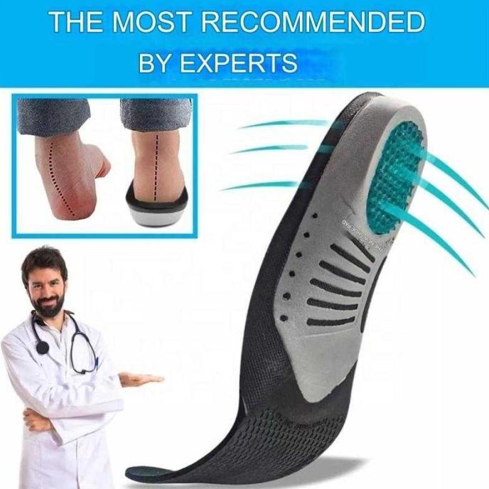 Insole Sepatu Alas Kaki Nyaman Anti Pegal Orthopedic Shock Absorb Gel ...