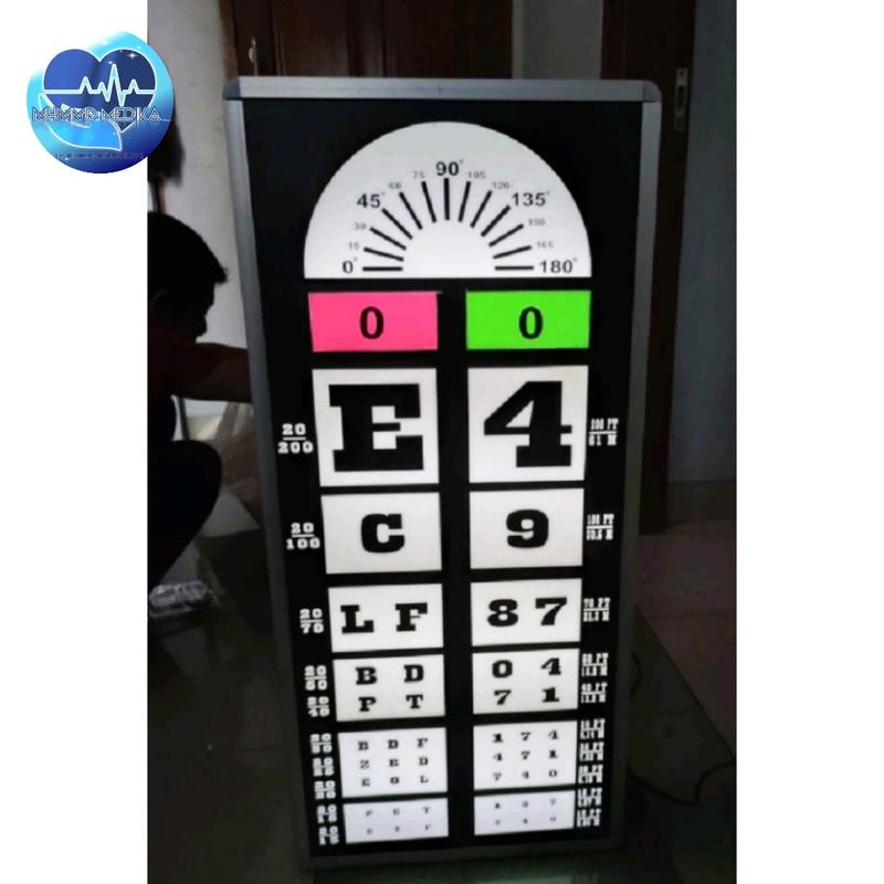 Snellen Chart Elektrik New With Remote || Alat Baca Tes Mata / Snellen ...