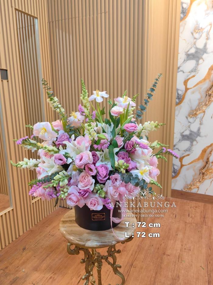 Jual Fresh Flowers Rangkaian Vas Bunga Meja Birthday Ucapan Grand ...