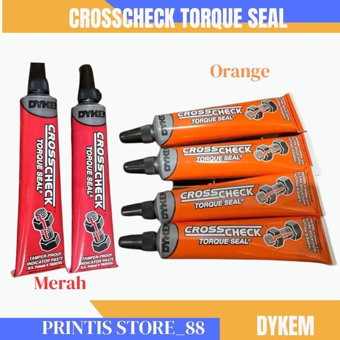 Jual DYKEM Crosscheck Torque Seal Tamper Proof Indicator Paste Red ...