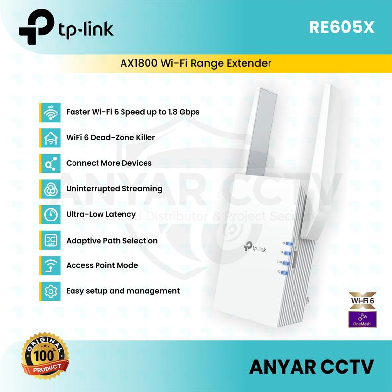TP-link RE605X AX1800 Wi-Fi Range Extender - RE605X - Shop | Tokopedia