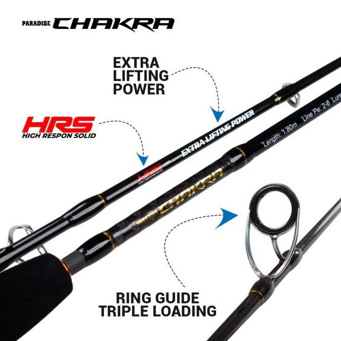 Jual Best Seller Joran Paradise Chakra Deep Sea Jigging Rod 180Cm Pe 2 ...