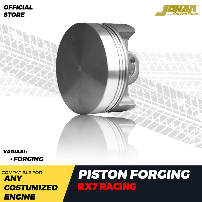 Jual Piston Kit Forged Rx7 Racing Ukuran 65 mm 66 mm Pin 14 Johan ...