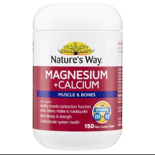 nature's way magnesium + calcium vitamin D3 K2 150.tablet - Shop ...