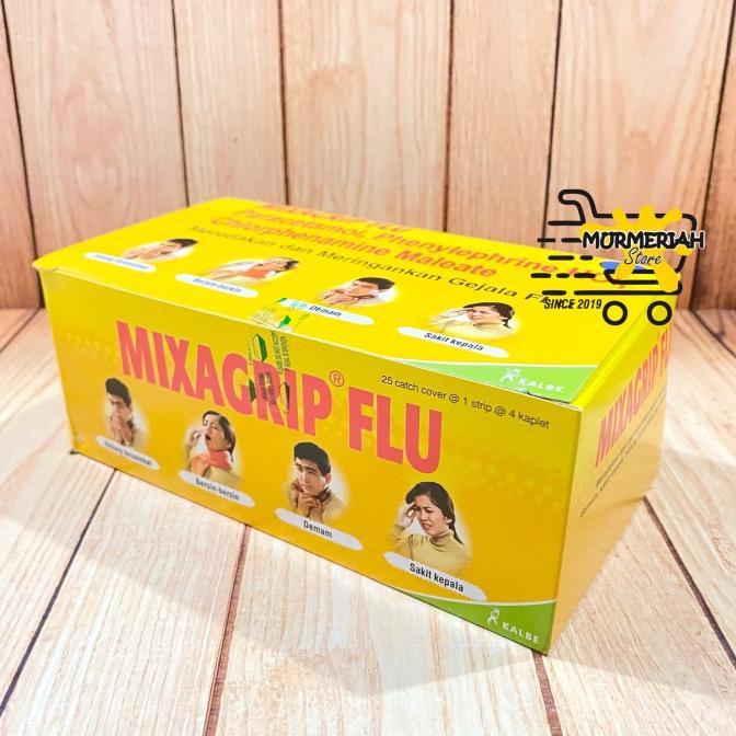 MIXAGRIP FLU(KUNING) BOX ISI 25 STRIP - OBAT DEMAM & FLU BERKUALITAS ...