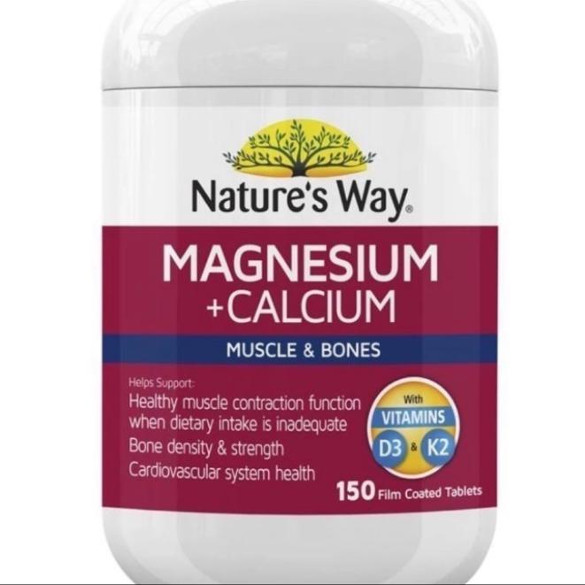 nature's way magnesium + calcium vitamin D3 K2 150.tablet - Shop ...