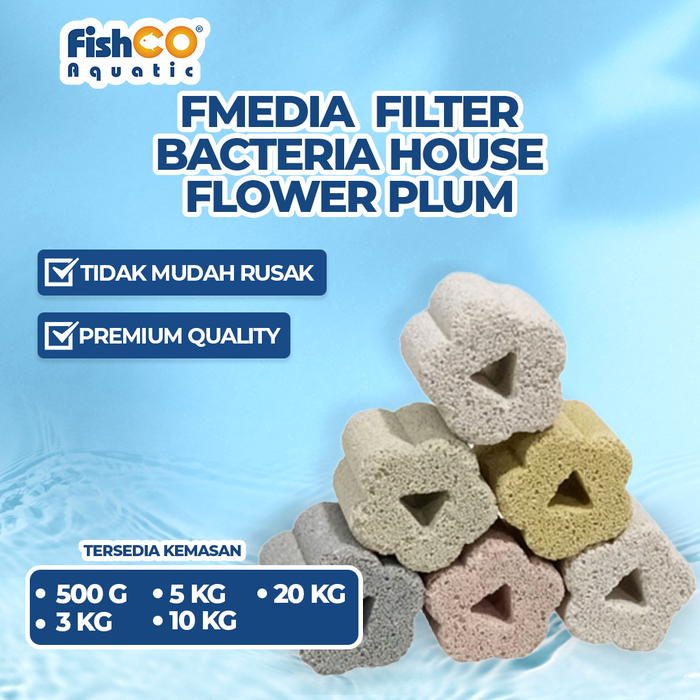 Jual Fishco Media Bio Filter Bacteria House Flower Plum - Rumah Bakteri ...