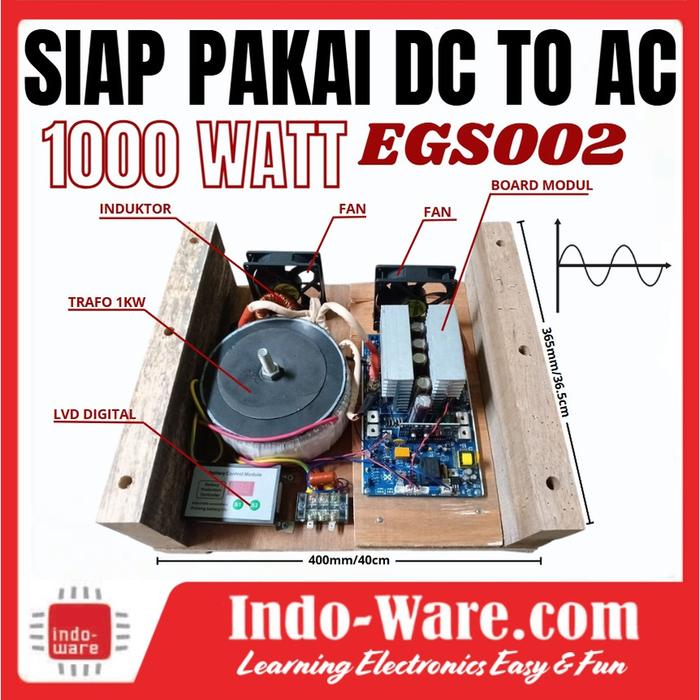 Jual 1000W 24V Inverter low frekuensi 24 Volt 8 mosfet siap pakai Trafo ...
