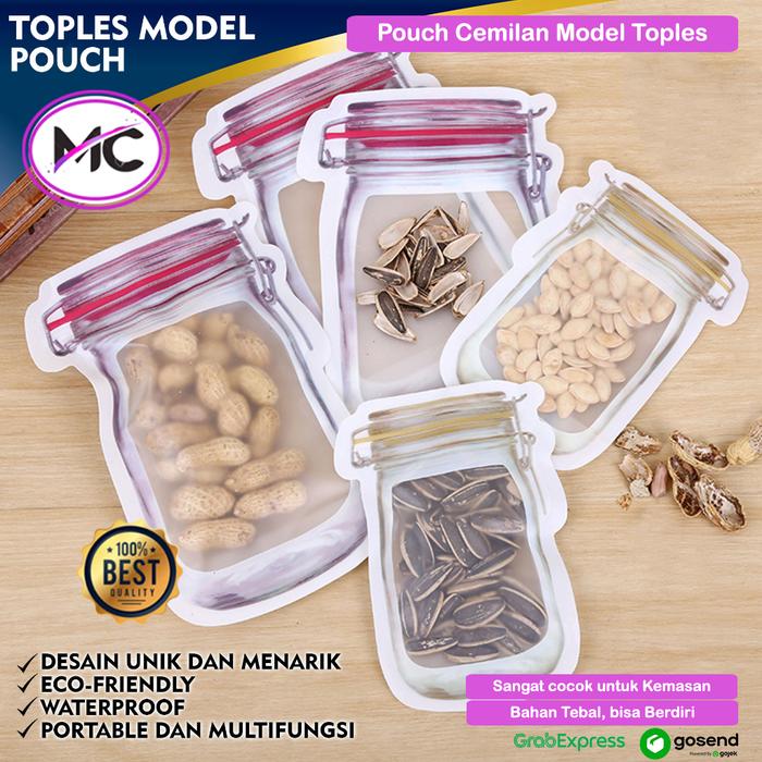 Jual Plastik Standing Pouch Toples Tempat Penyimpanan Makanan Snack ...