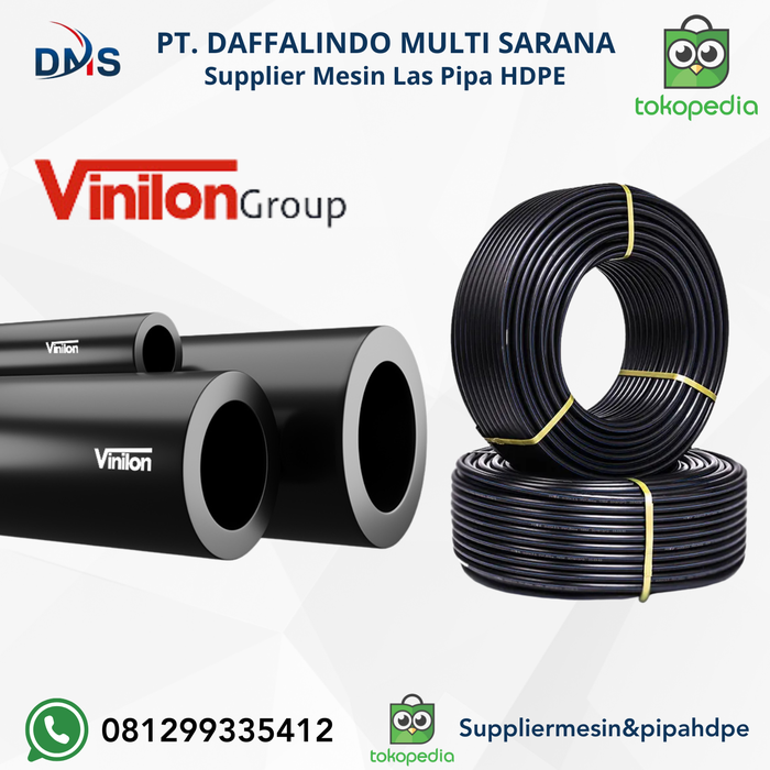 Jual Pipa Vinilon 2 1/2 inch Pn 10 (1 Roll 200 Meter) Harga Meteran ...