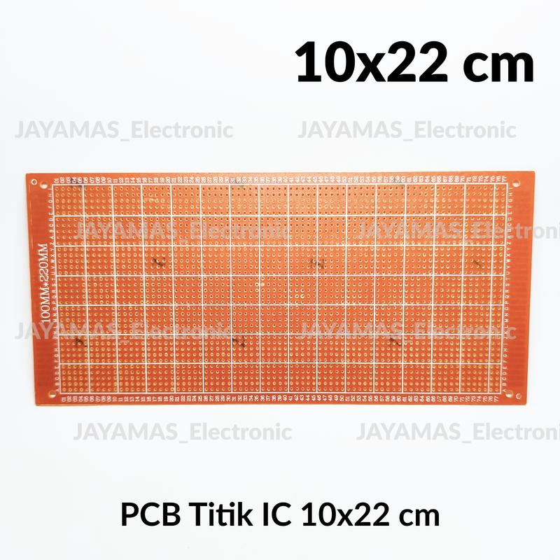 Papan PCB Bolong Pcb lubang PCB titik Pcb IC 10x22cm pcb LED - Shop ...