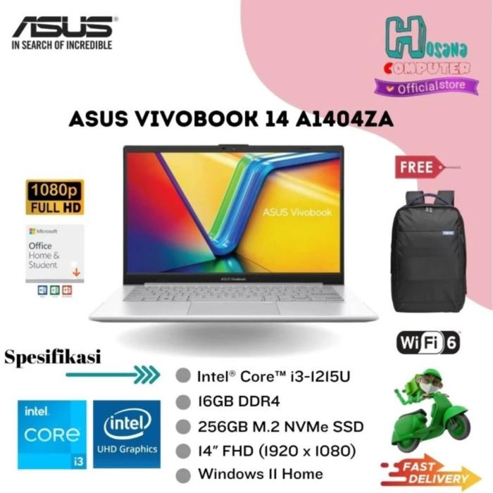 Jual LAPTOP ASUS VIVOBOOK 14 A1404ZA - I3 1215U 16GB 256GB SSD WIN11 ...