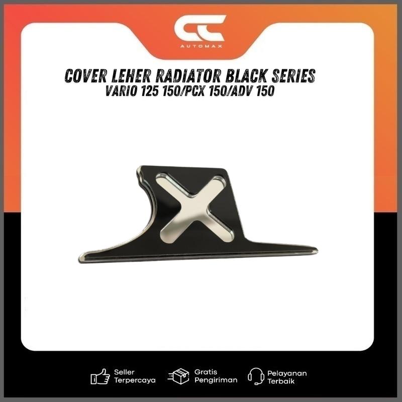 GARNISH COVER LEHER RADIATOR HONDA VARIO 125 150 PCX 150 ADV 150 BLACK ...