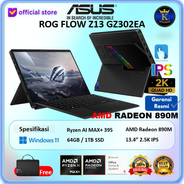 Laptop Asus ROG Flow Z13 Tablet Touch Ryzen AI MAX+ 395 64GB 1TB SSD ...