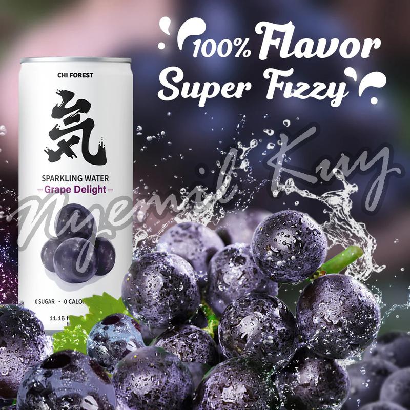 CHI Forest Sparkling Water Bebas Gula Grape Delight 330ml - Minuman ...