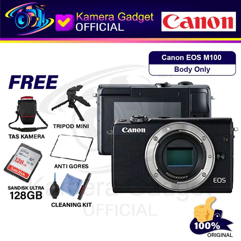 Canon M100 Body Only Mirrorless Digital Camera BO - Shop | Tokopedia