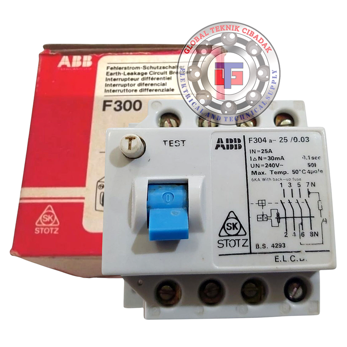 Jual Rccb ABB 25A 4P STOTZ F304a Original /Rccb ABB 40A 4P STOTZ F304a ...