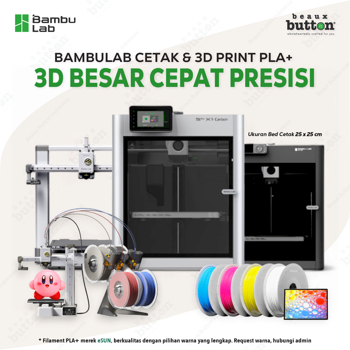 Jual JASA CETAK 3D PRINT PLA PLA+ UKURAN BESAR - BIG SIZE BED 300 x 300 ...