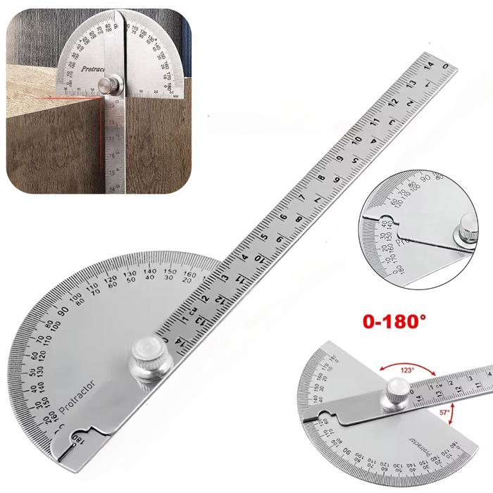 Promo Penggaris Busur Derajat Protractor Adjustable 180 Derajat ...