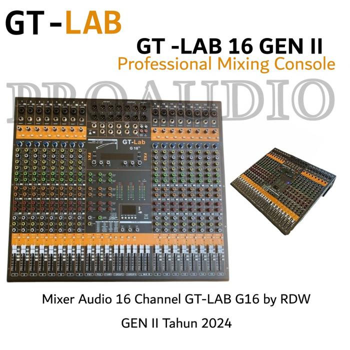 Jual Mixer audio GT Lab 16 channel G16 /G 16 ori original by RDW - Kota ...