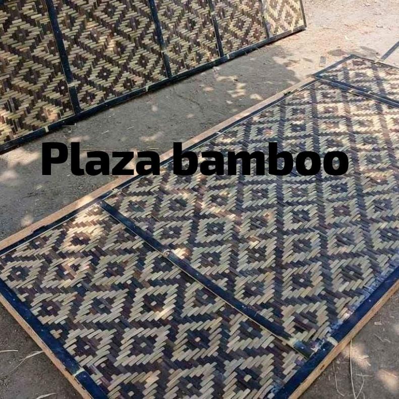 Anyaman bambu motif 2,5 mtr x 10 mtr | Bilik bambu full kulitan - Shop ...