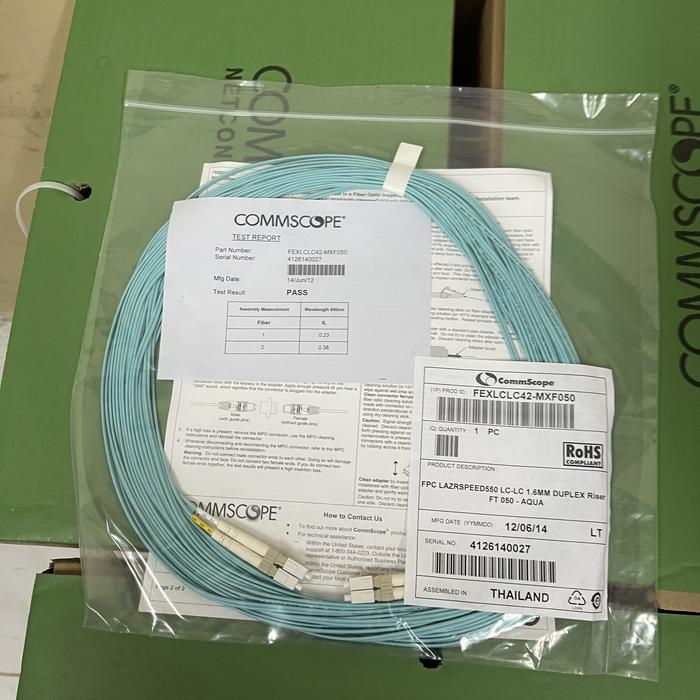 Jual Commscope systimax patch cord fiber optic multimode om4 lc lc 15 ...