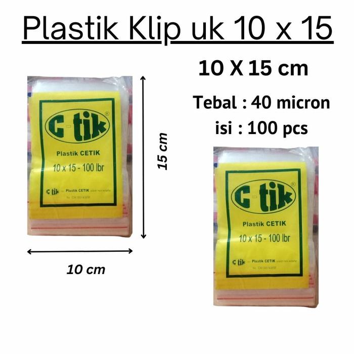 Jual Kantong Plastik Klip Uk 10x15 cm, Plastik Zipper lock, plastik ...