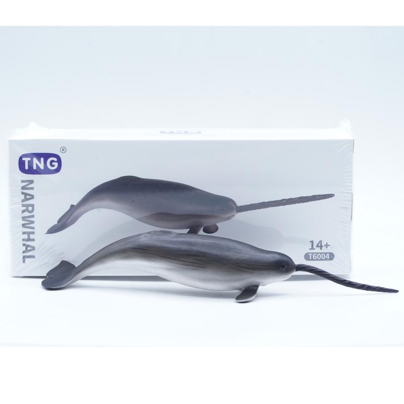 TNG NARWHAL Toothed Whale Paus Monodon Monoceros Mainan Ikan Fish ...