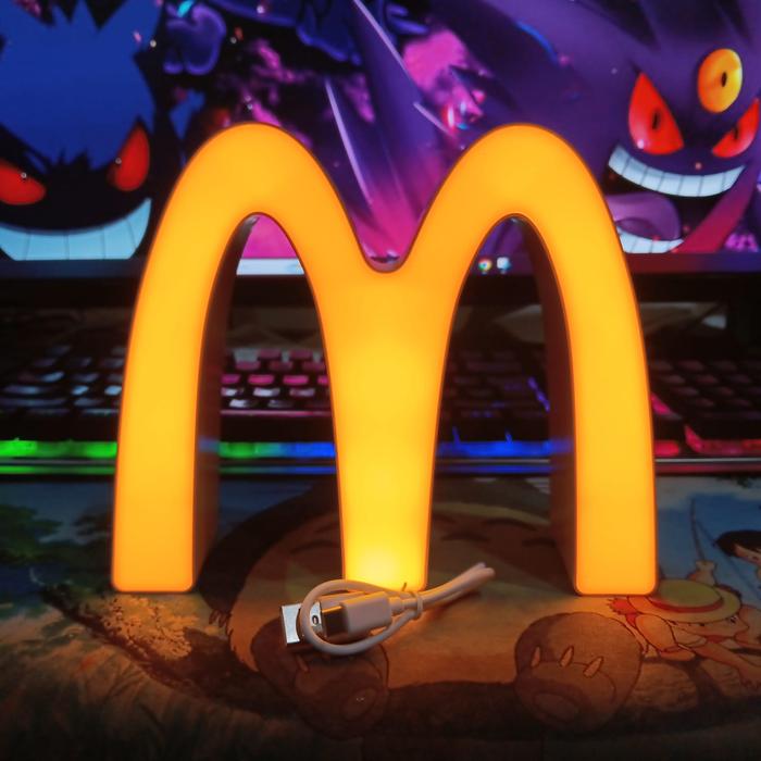 Jual Pajangan/Miniatur lighted sign Mc Donald's led logo Mcd Lampu ...