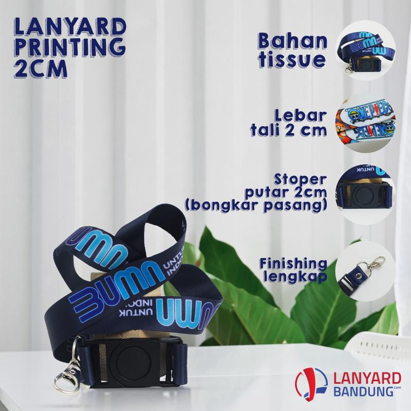 cetak tali idcard custom 2cm tali lanyard custom tali id card printing ...