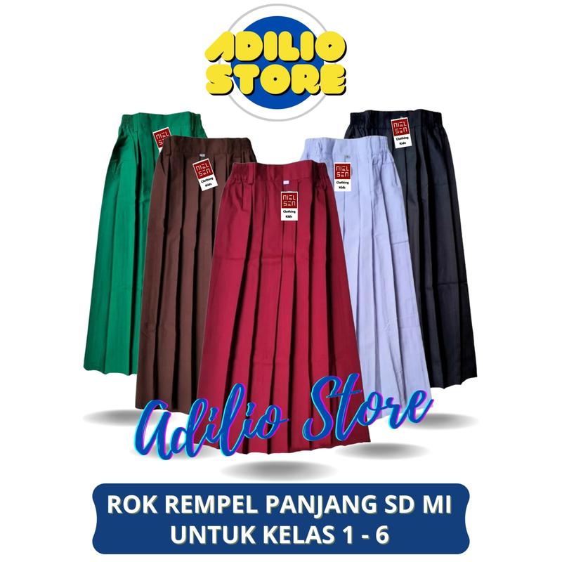 SERAGAM ROK SD PANJANG BAWAHAN SERAGAM SEKOLAH SD ROK REMPEL - Shop ...