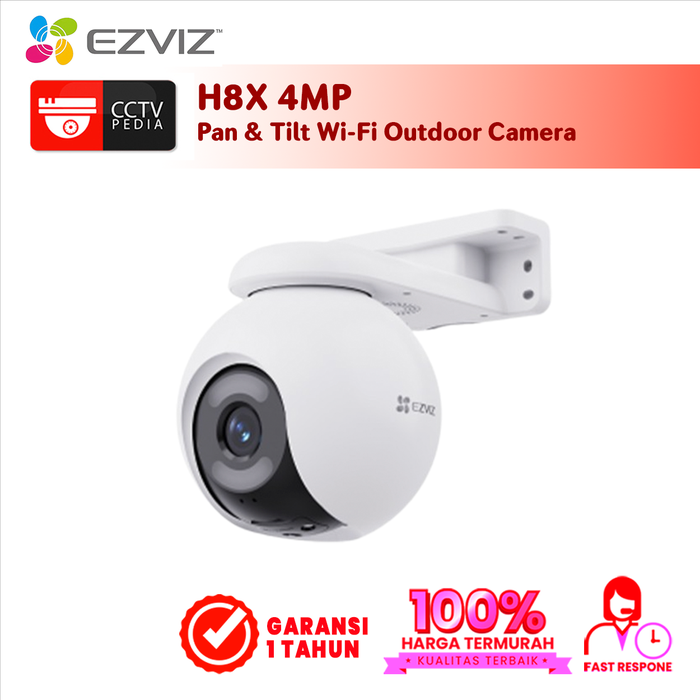 Jual EZVIZ Camera 4MP H8x Pan & Tilt Wi-Fi Outdoor - MMC 128GB - Kota ...