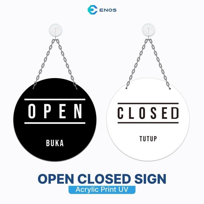 Promo Open Close Akrilik Sign Buka Tutup Sign System - Shop | Tokopedia