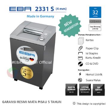 EBA 2331 S Penghancur Kertas - best and big capacity Paper Shredder ...