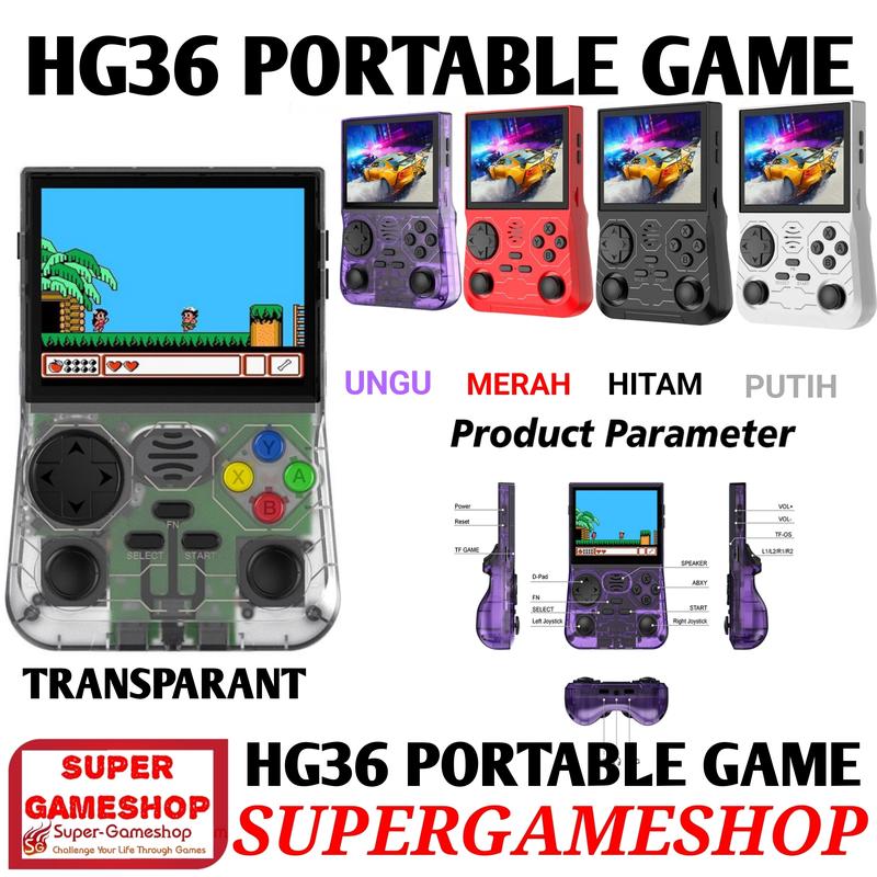 Retro Game Console HG36 Portable Handheld Game Console Controller ...