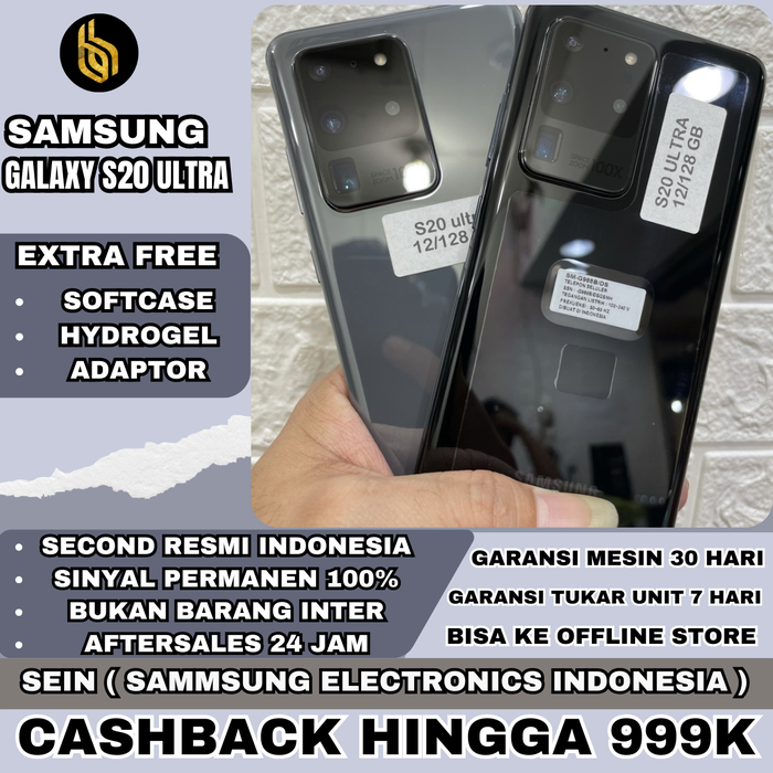 Jual Samsung Galaxy S20 Ultra Plus 12/128Gb 8/128GB Second Original ...